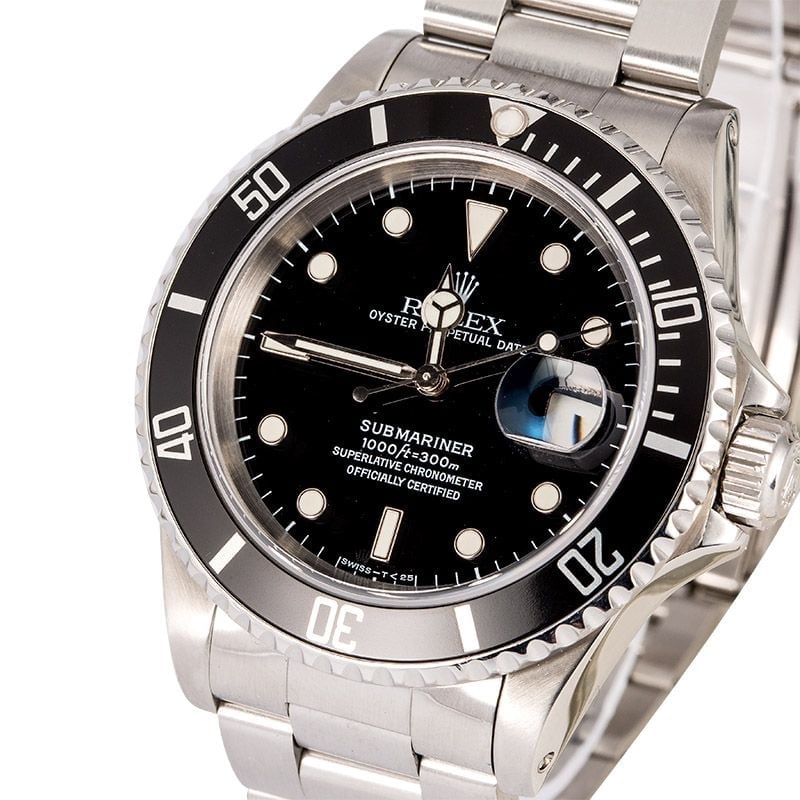 Rolex Submariner Black Stainless Steel